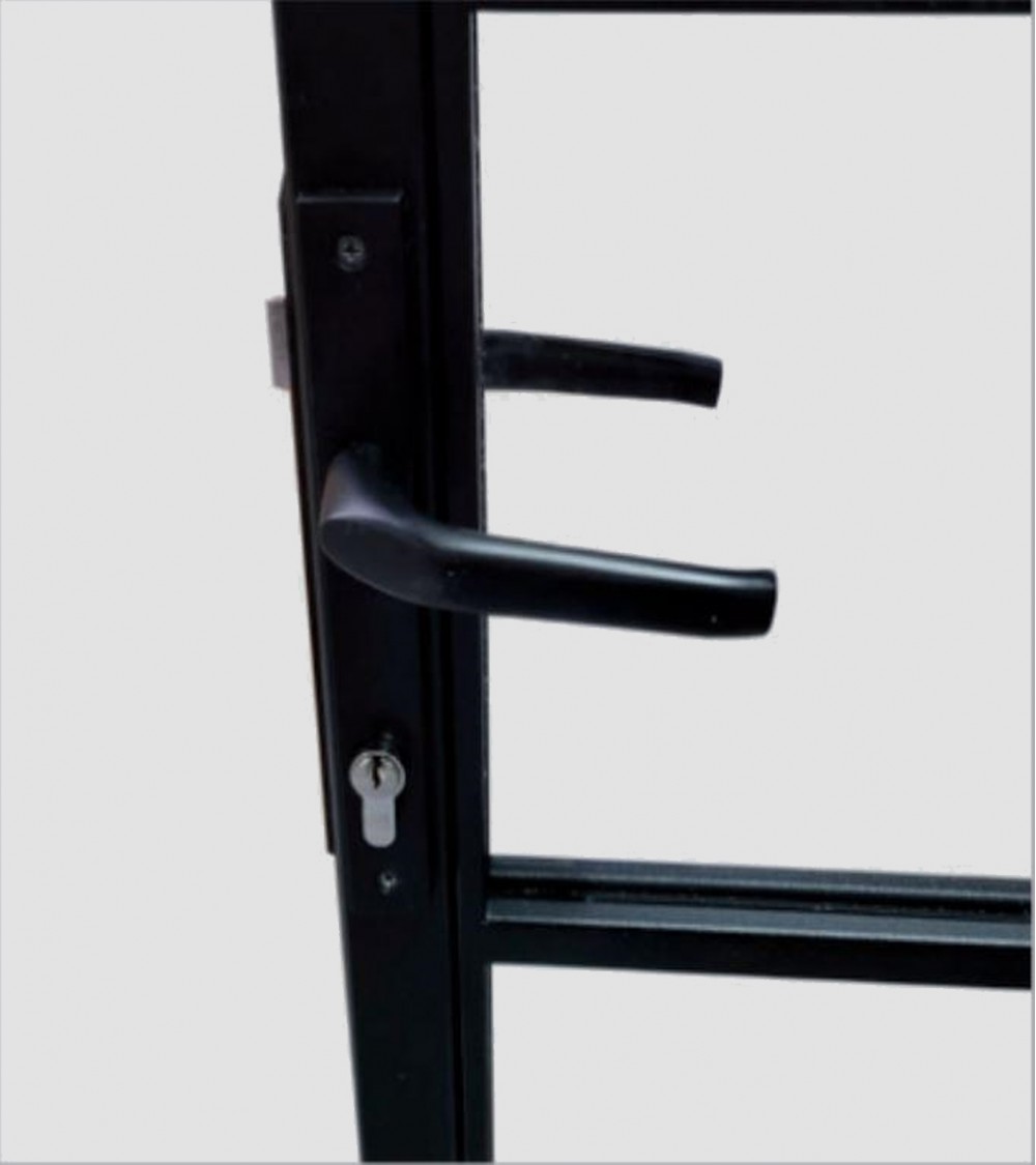 Steel profile interior door "STALIO S1" Opening direction Left Glass ...