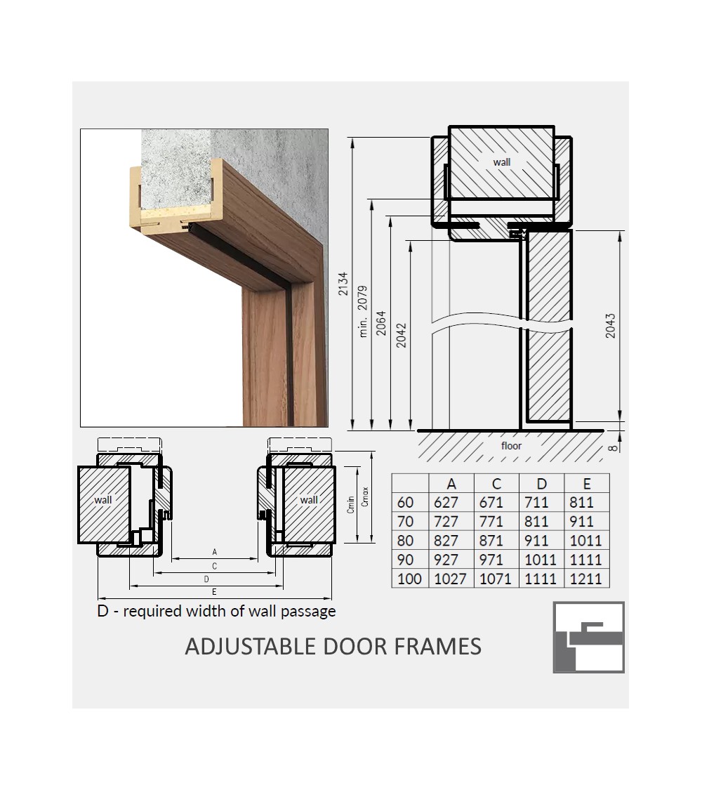 "NOVA 20" Natural oak halifax, Internal doors Opening direction Left ...