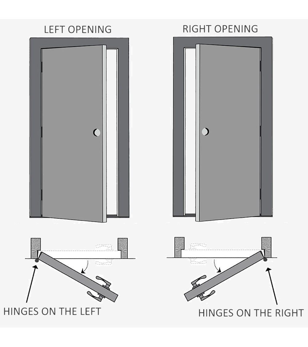 "ESTRA 5" Interior Double Doors. Non-rebated Opening direction Left ...