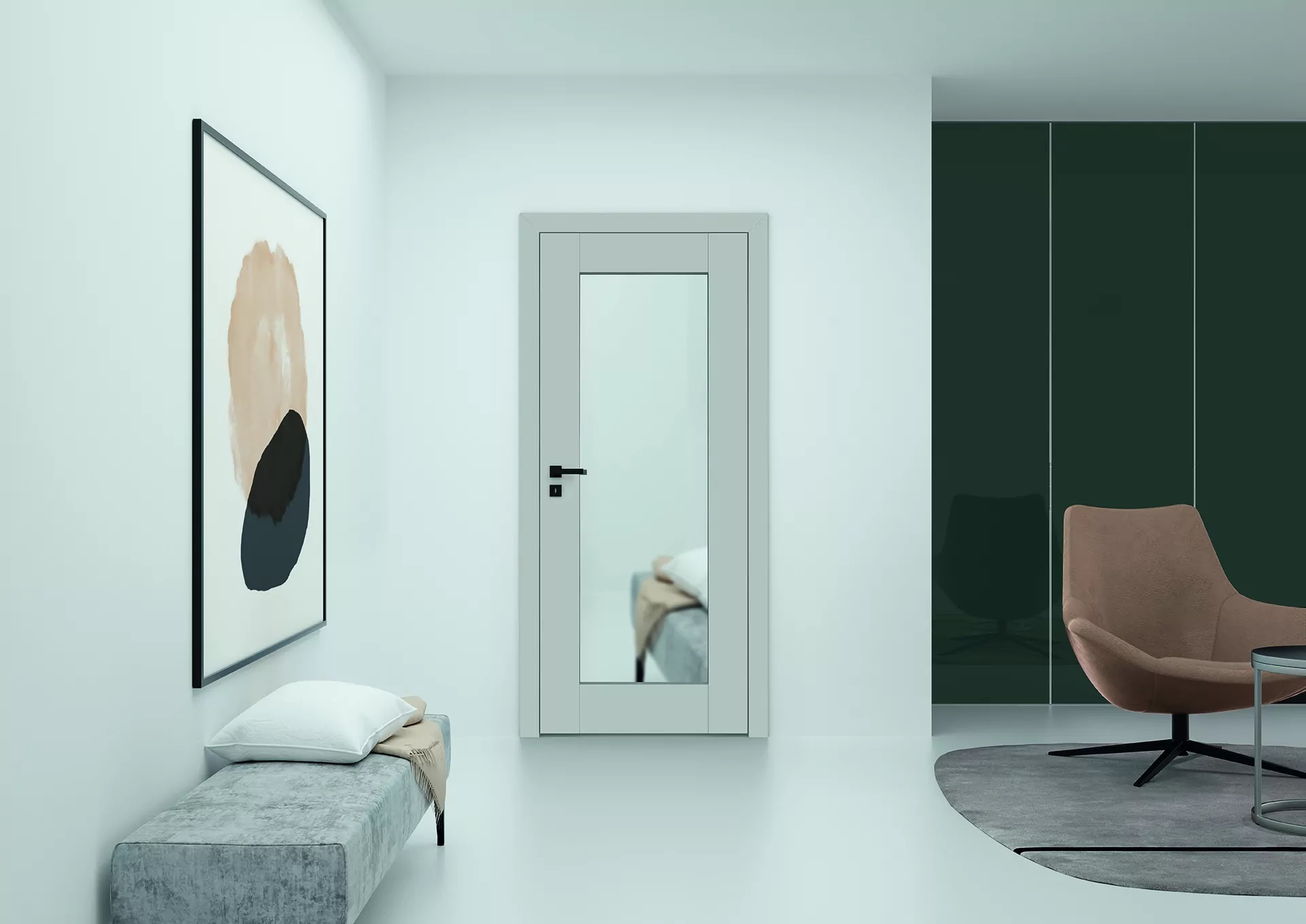 "ESTRA 10" Internal doors. Non-rebated Opening direction Left Door leaf ...